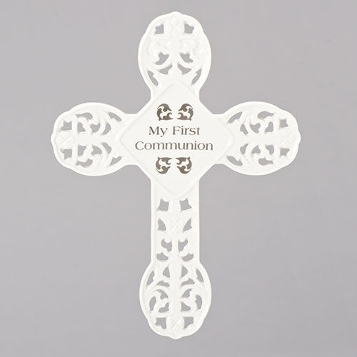 First Communion Porcelain Cross, 8 1//4 inches – Maria's Gift Box Plus